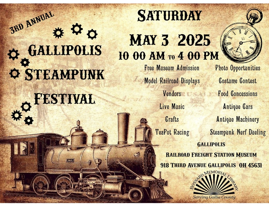 3rd Annual Steampunk Festival | Bossard Memorial Library
