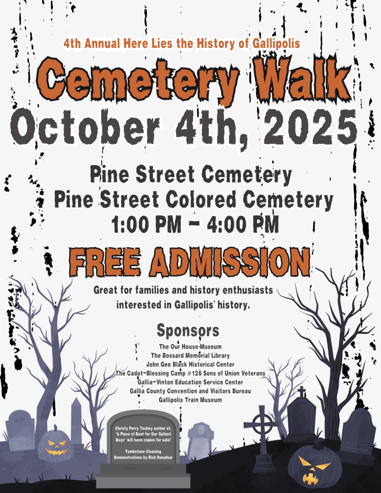 Cemetery Walk: Here Lies the History of Gallipolis | Bossard Memorial ...