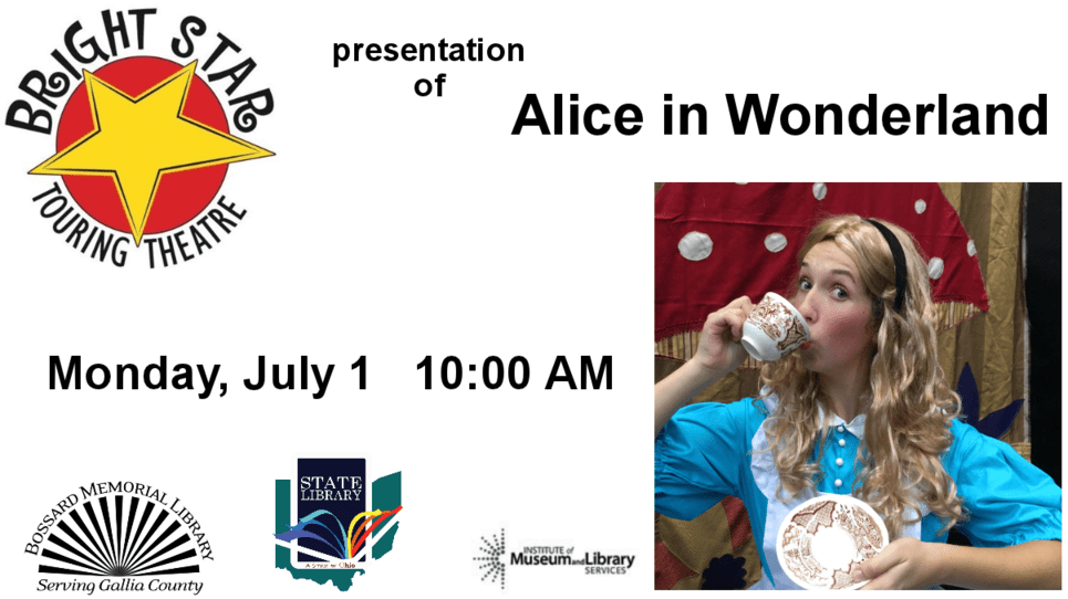 Alice in Wonderland presented by Bright Star Touring Theatre | Bossard ...
